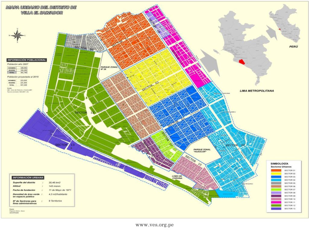 Mapa de Villa el Salvador